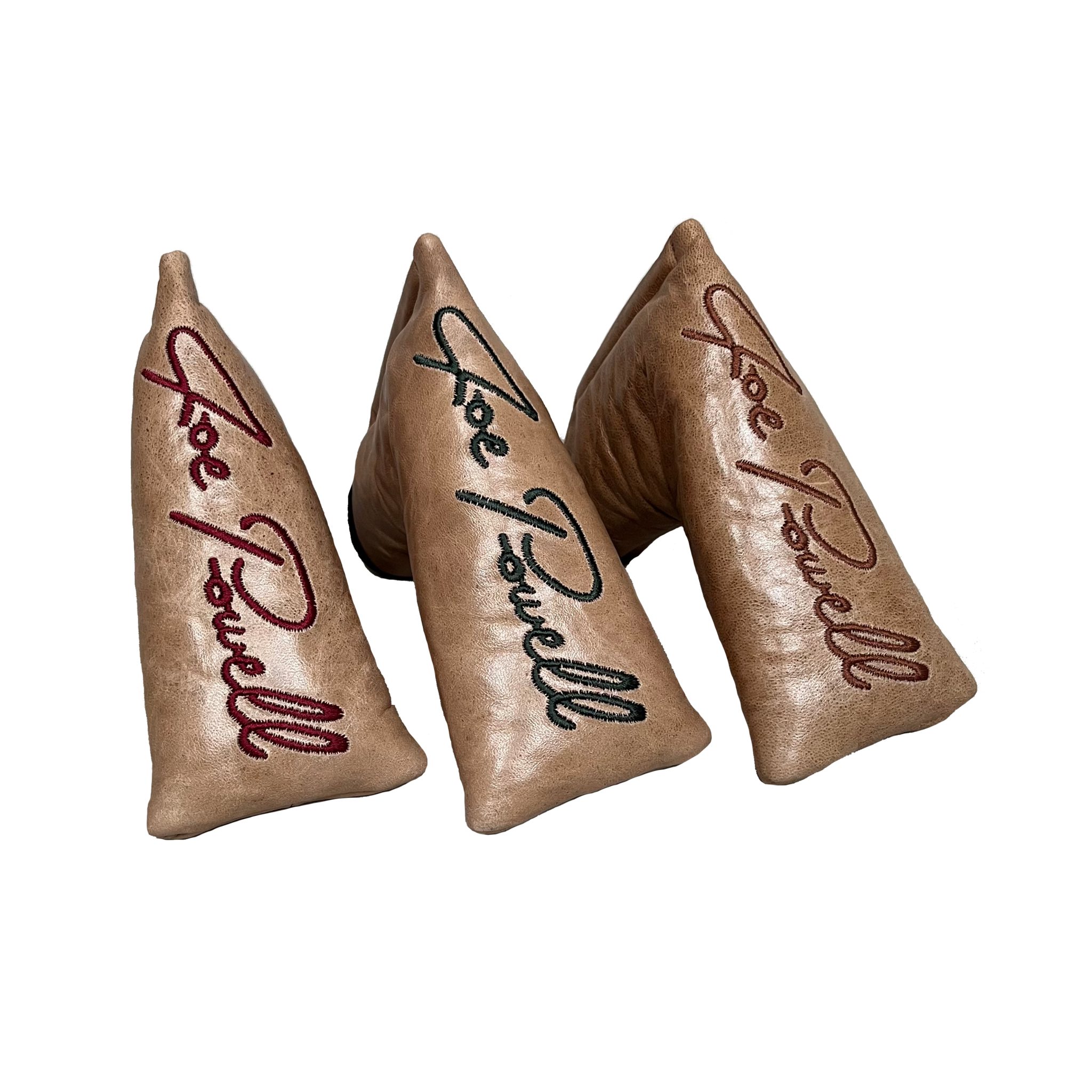 Joe Powell Tan Leather Putter Covers - Joe Powell Golf